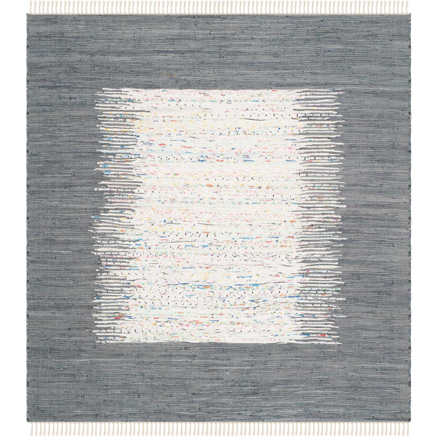 Montauk Border Ivory/Gray Area Rug - Froy.com