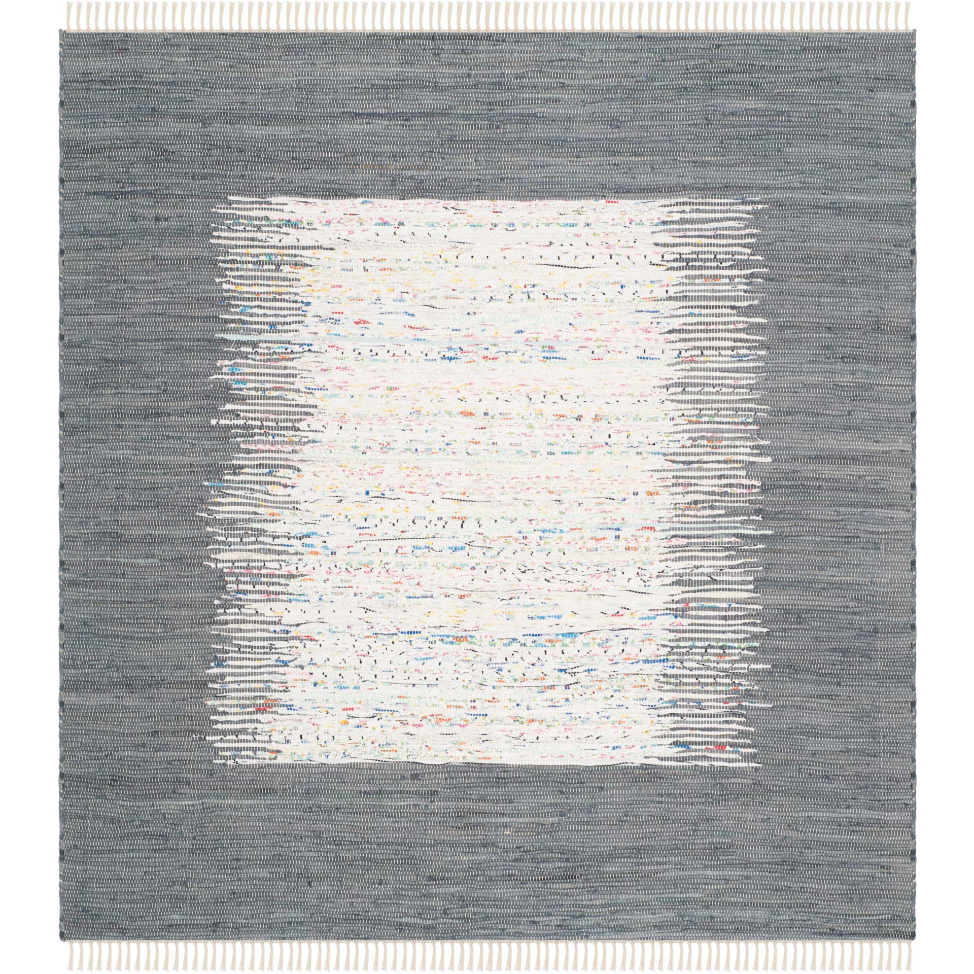 Montauk Border Ivory/Gray Area Rug - Froy.com