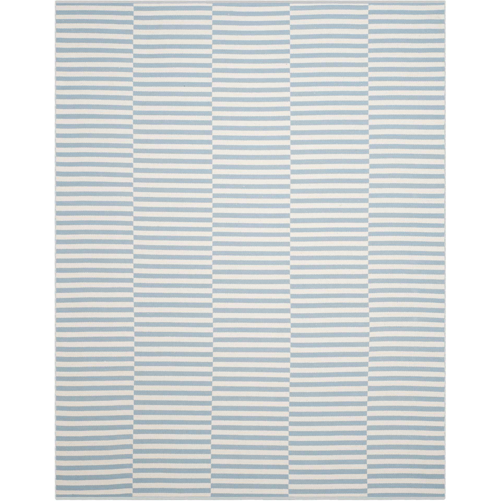 Montauk Checker Ivory/Light Blue Area Rug - Froy.com