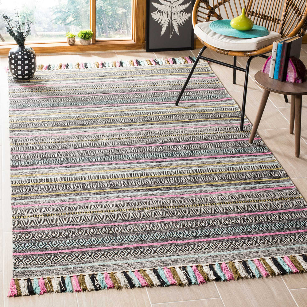 Montauk Black/Multi Area Rug - Froy.com