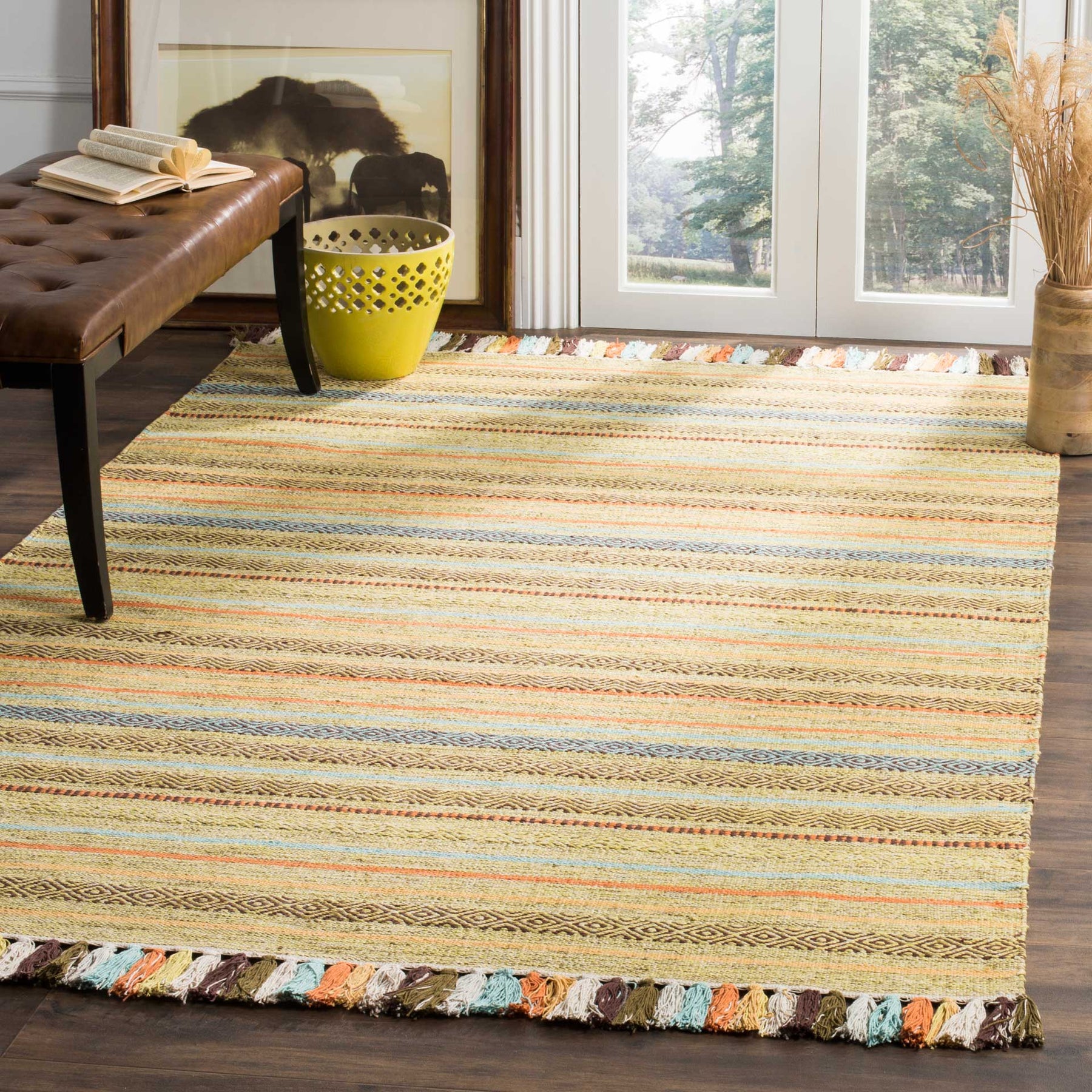 Montauk Green/Multi Area Rug - Froy.com