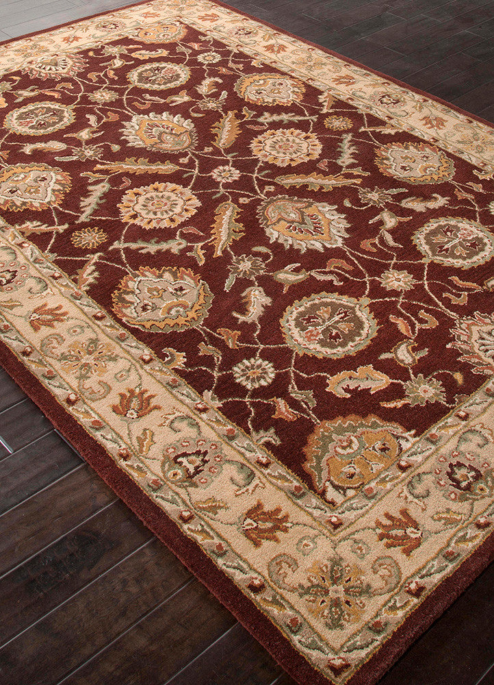 Mythos Callisto Deep Ruby/Sand Area Rug - Froy.com