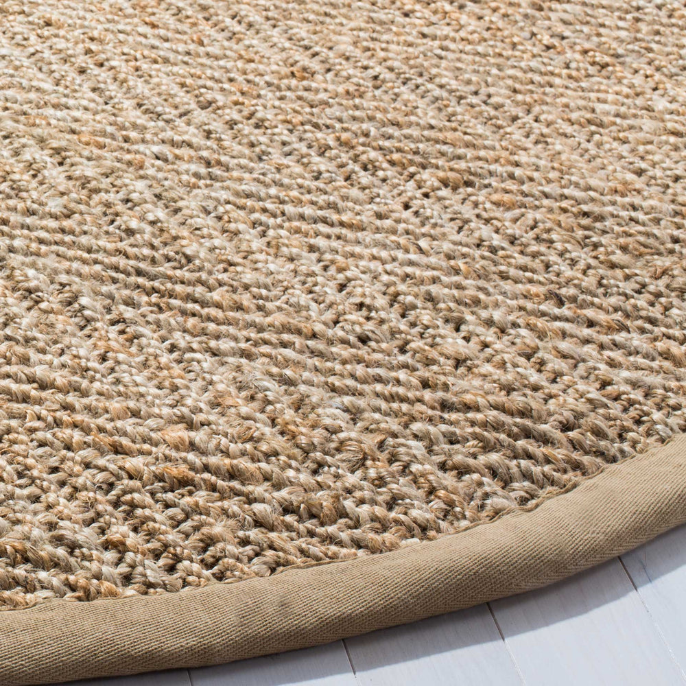 Natural Fiber Chevron Natural Round Rug - Froy.com