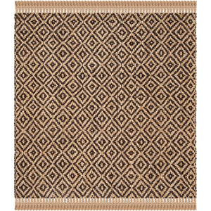 Natural Fiber Brown/Natural Area Rug - Froy.com