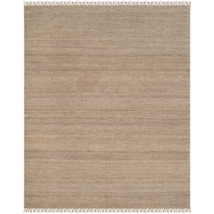 Natural Fiber Solid Gray Area Rug - Froy.com