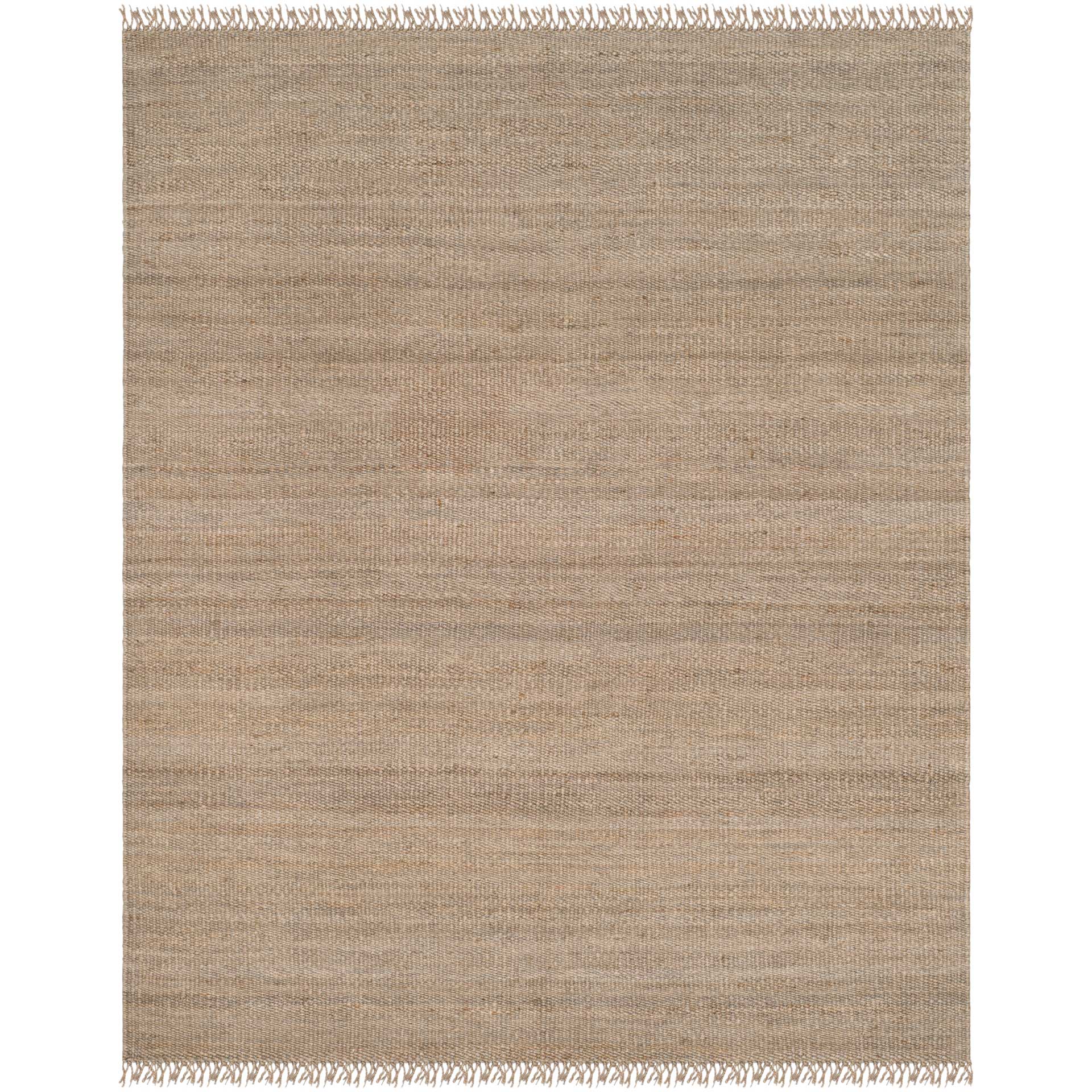 Natural Fiber Solid Gray Area Rug - Froy.com