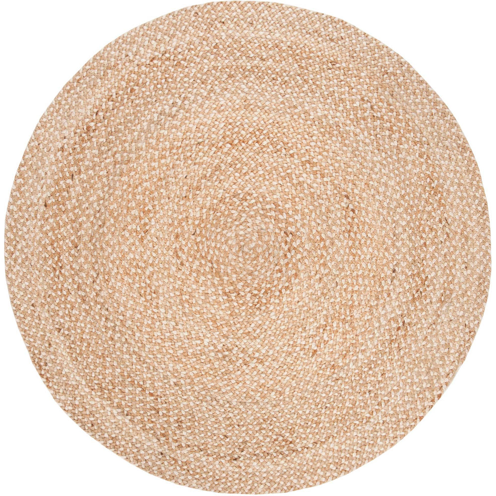 Natural Fiber Natural/Ivory Round Rug - Froy.com