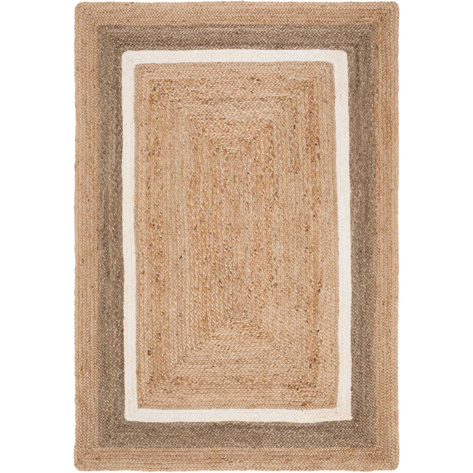 Natural Fiber Natural/Gray/Ivory Area Rug - Froy.com