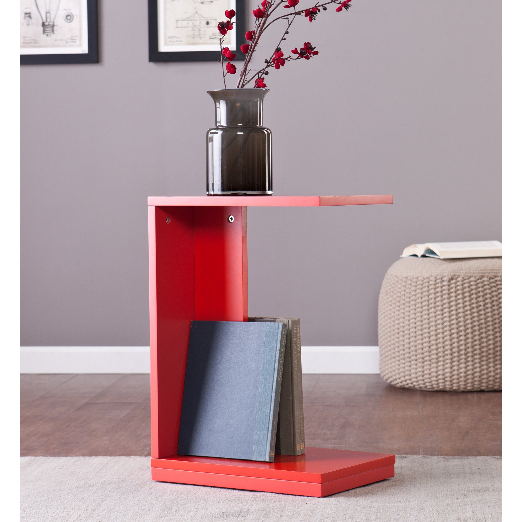 Bocks End Table Red/Orange - Froy.com