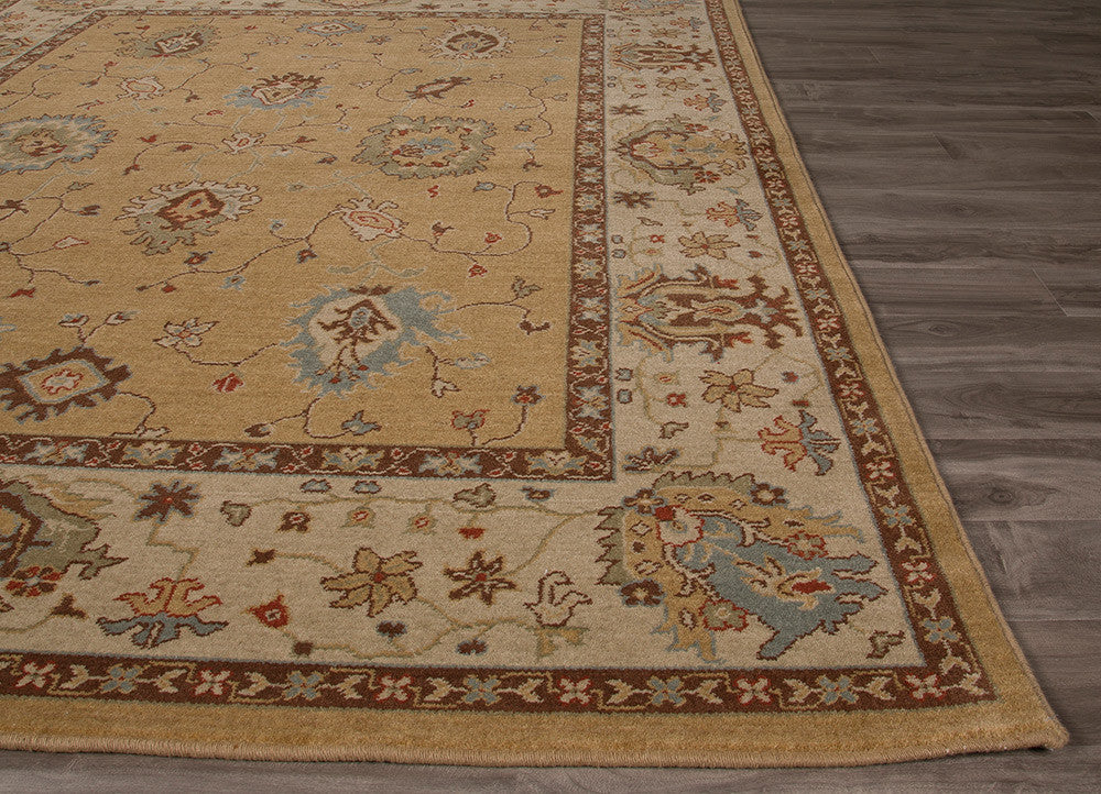 Orient Amri Prairie Sand/Red Wood Area Rug - Froy.com
