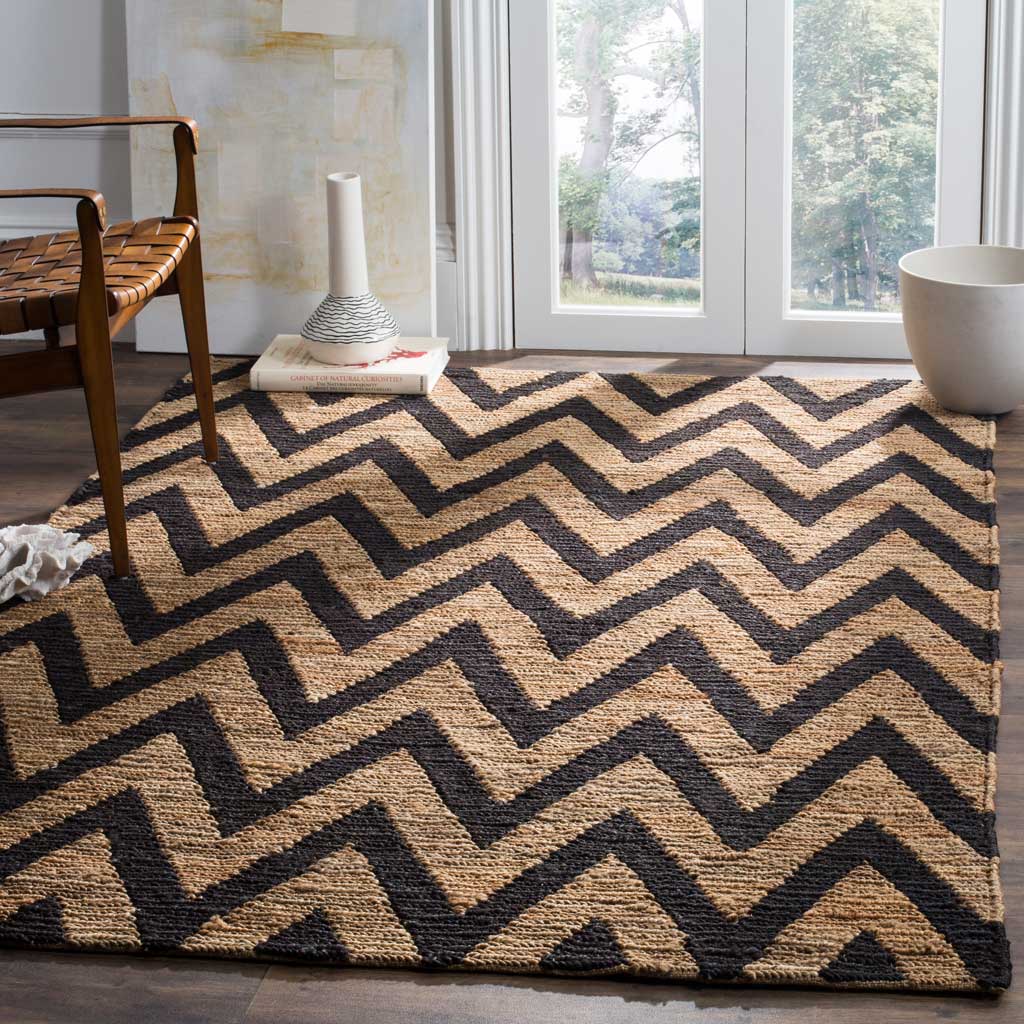 Organic Black/Natural Area Rug - Froy.com