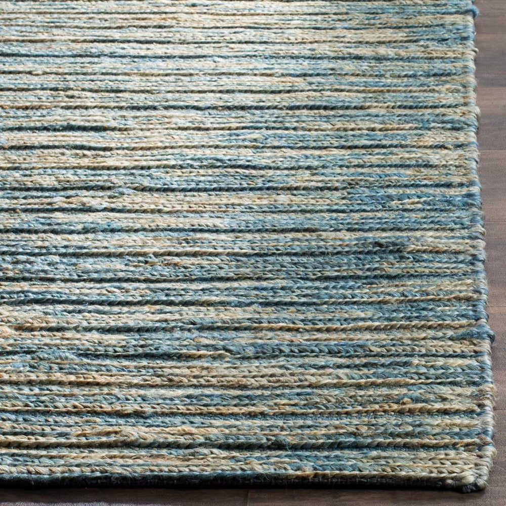 Organic Light Blue/Natural Area Rug - Froy.com