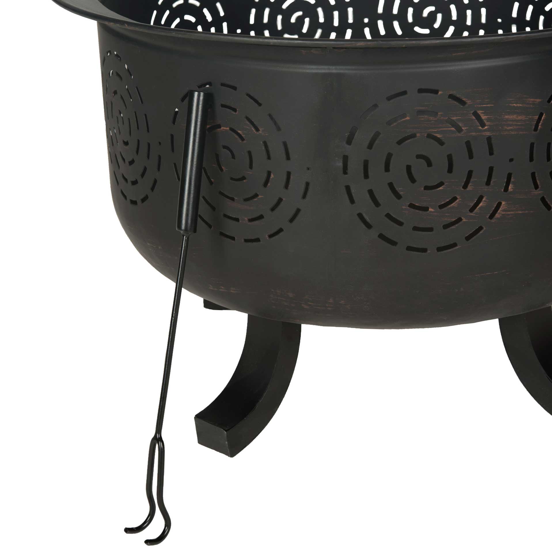 Nelda Fire Pit Copper/Black - Froy.com