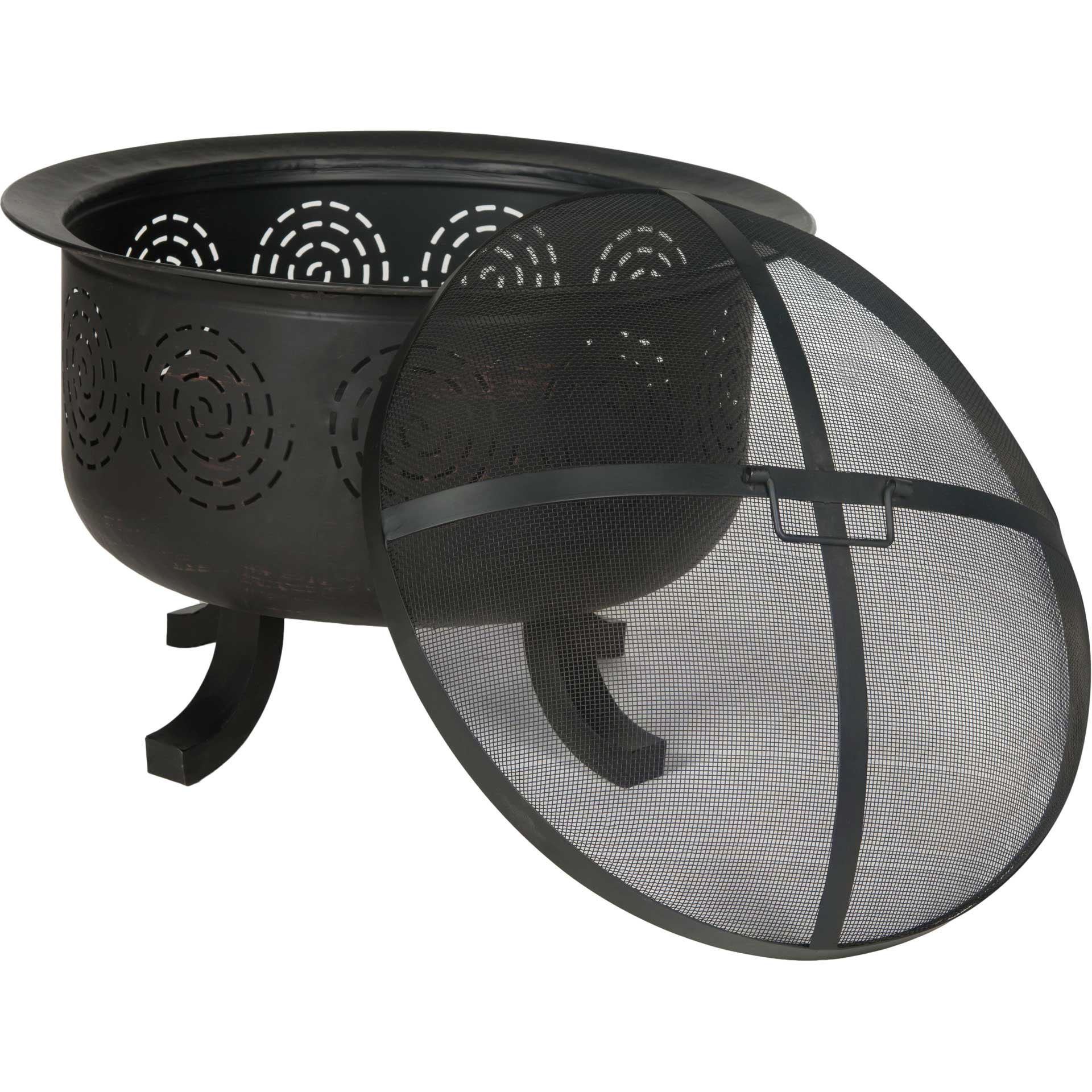 Nelda Fire Pit Copper/Black - Froy.com