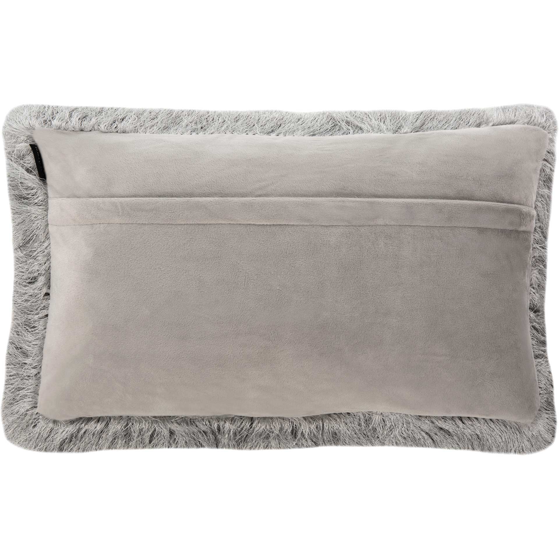 Cactus Silk Shag Pillow Silver - Froy.com
