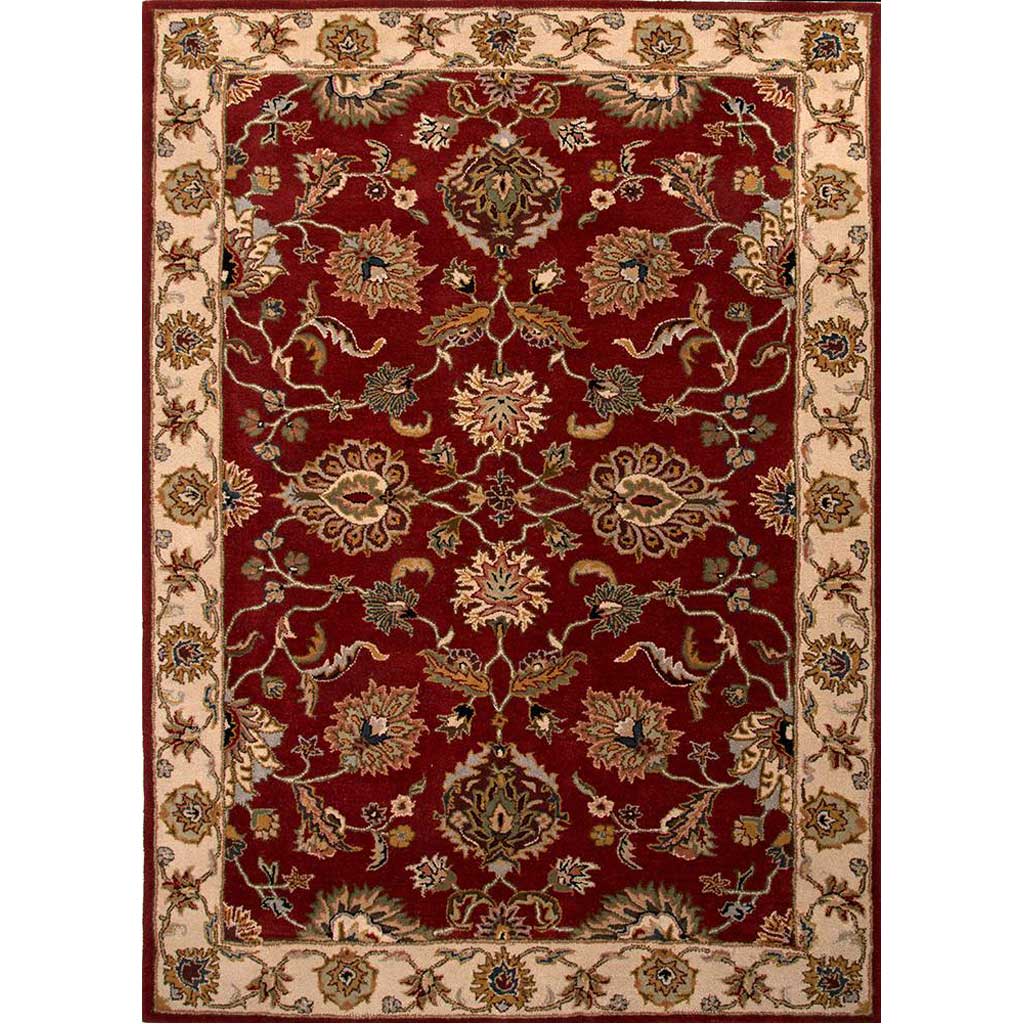 Poeme Valence Red/Soft Gold Area Rug - Froy.com