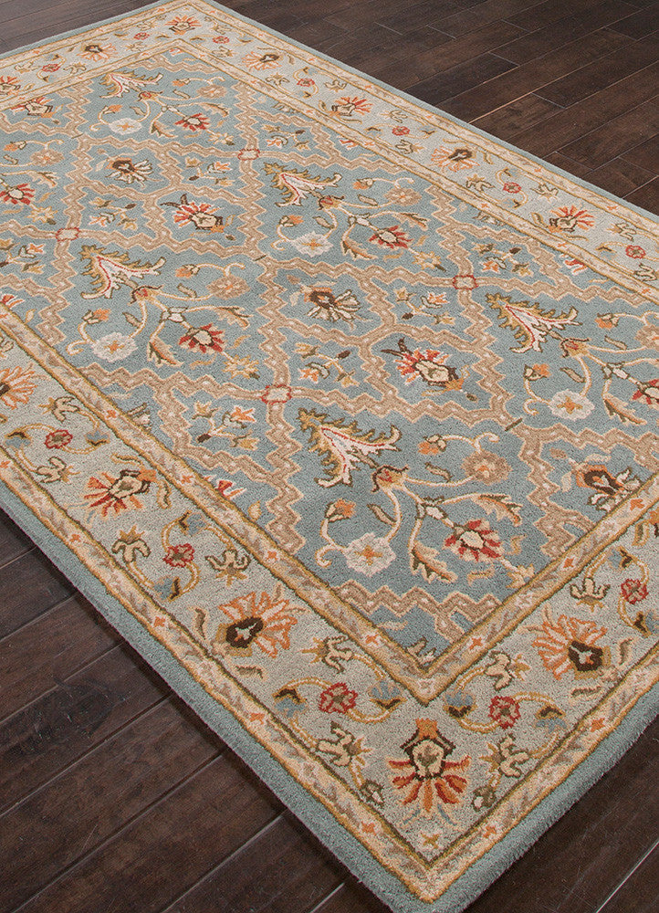 Poeme Lille Seaside Blue/Sea Blue Area Rug - Froy.com