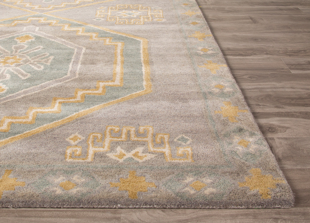 Preston Jameson Gray/Blue Area Rug - Froy.com