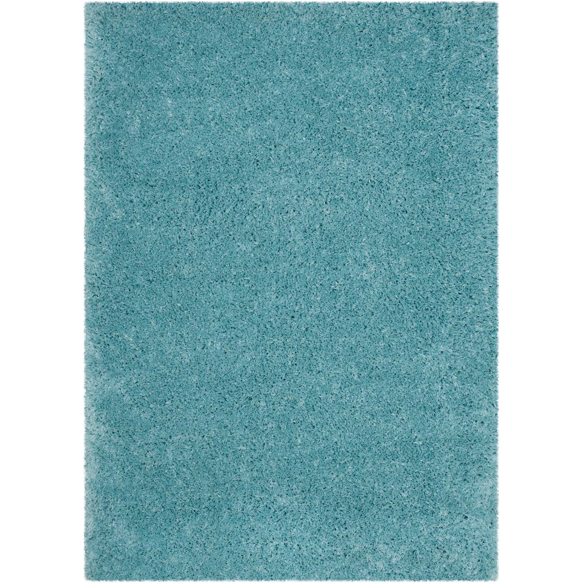 Polar Shag Light Turquoise Area Rug - Froy.com