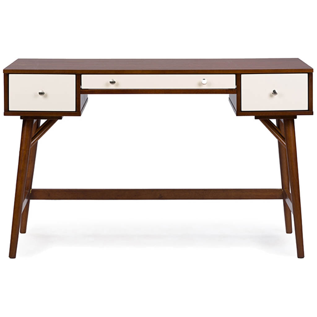 Duke Desk Walnut/Cream - Froy.com