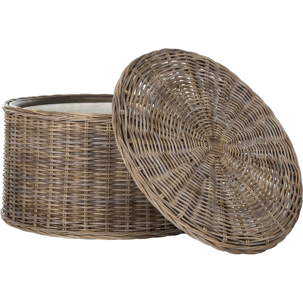 Jerry Wicker Storage Coffee Table Gray - Froy.com