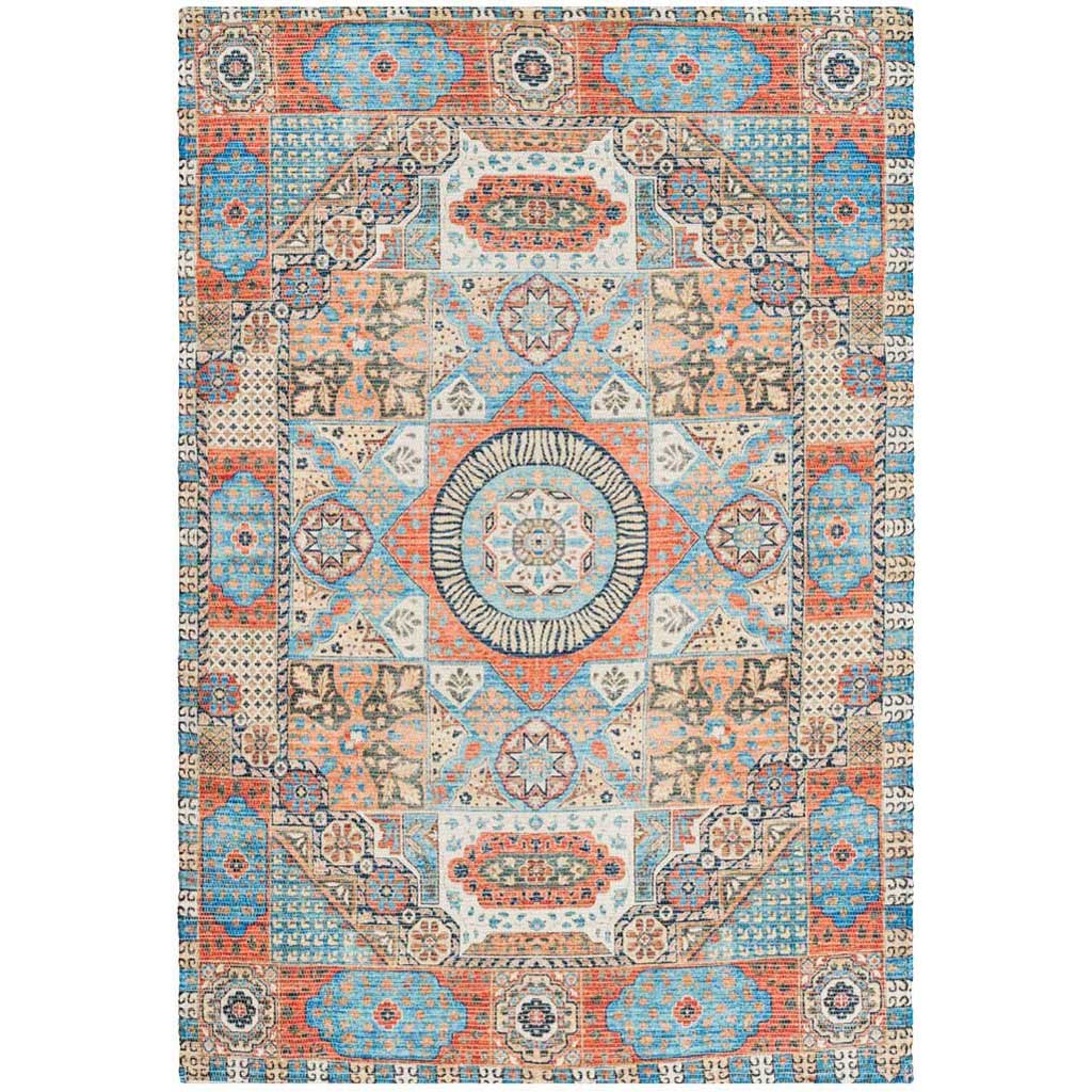 Saffron Orange/Blue Area Rug - Froy.com