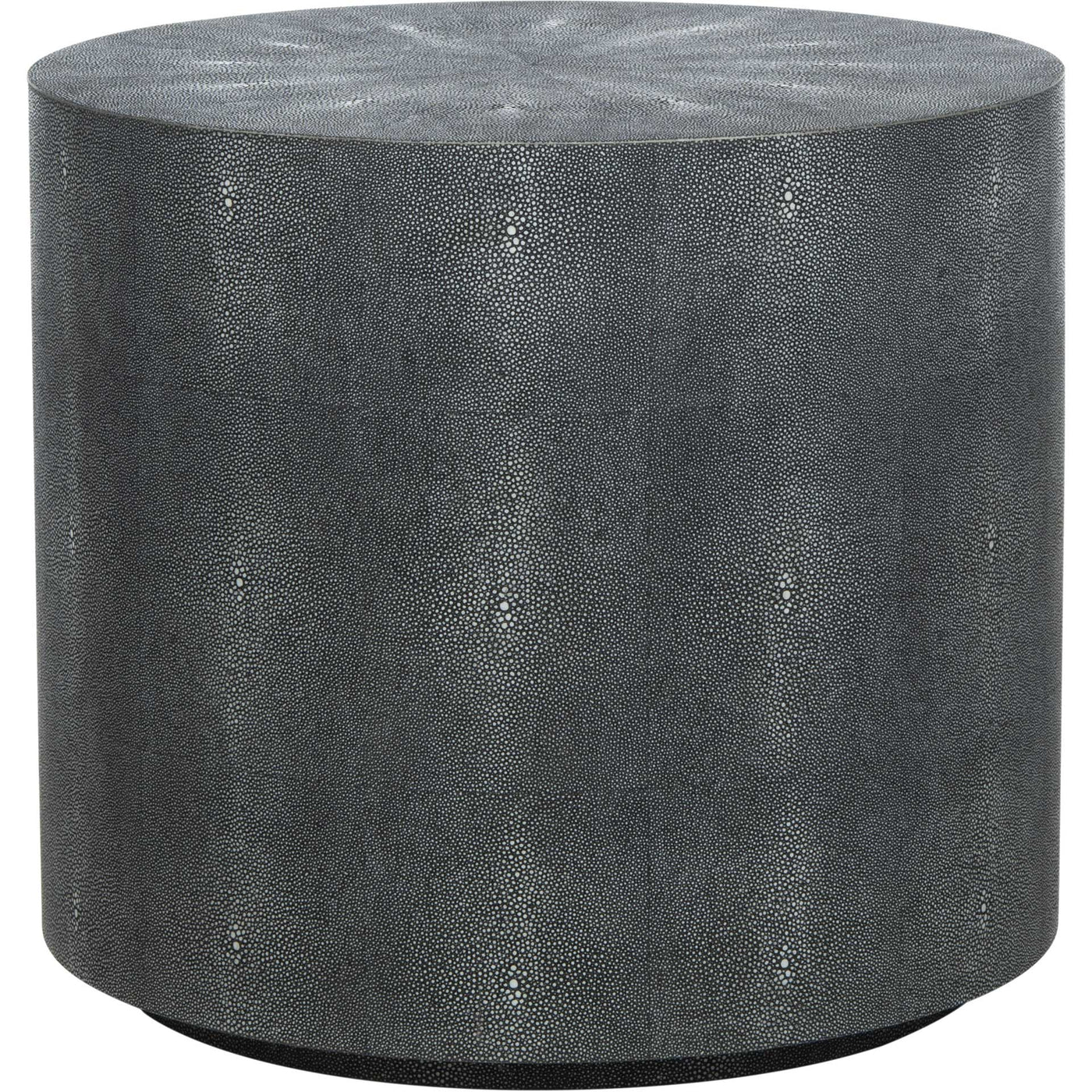 Digress Faux Shagreen End Table Black - Froy.com
