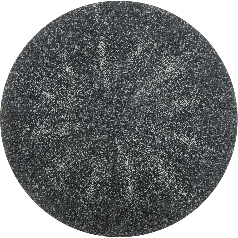 Digress Faux Shagreen End Table Black - Froy.com