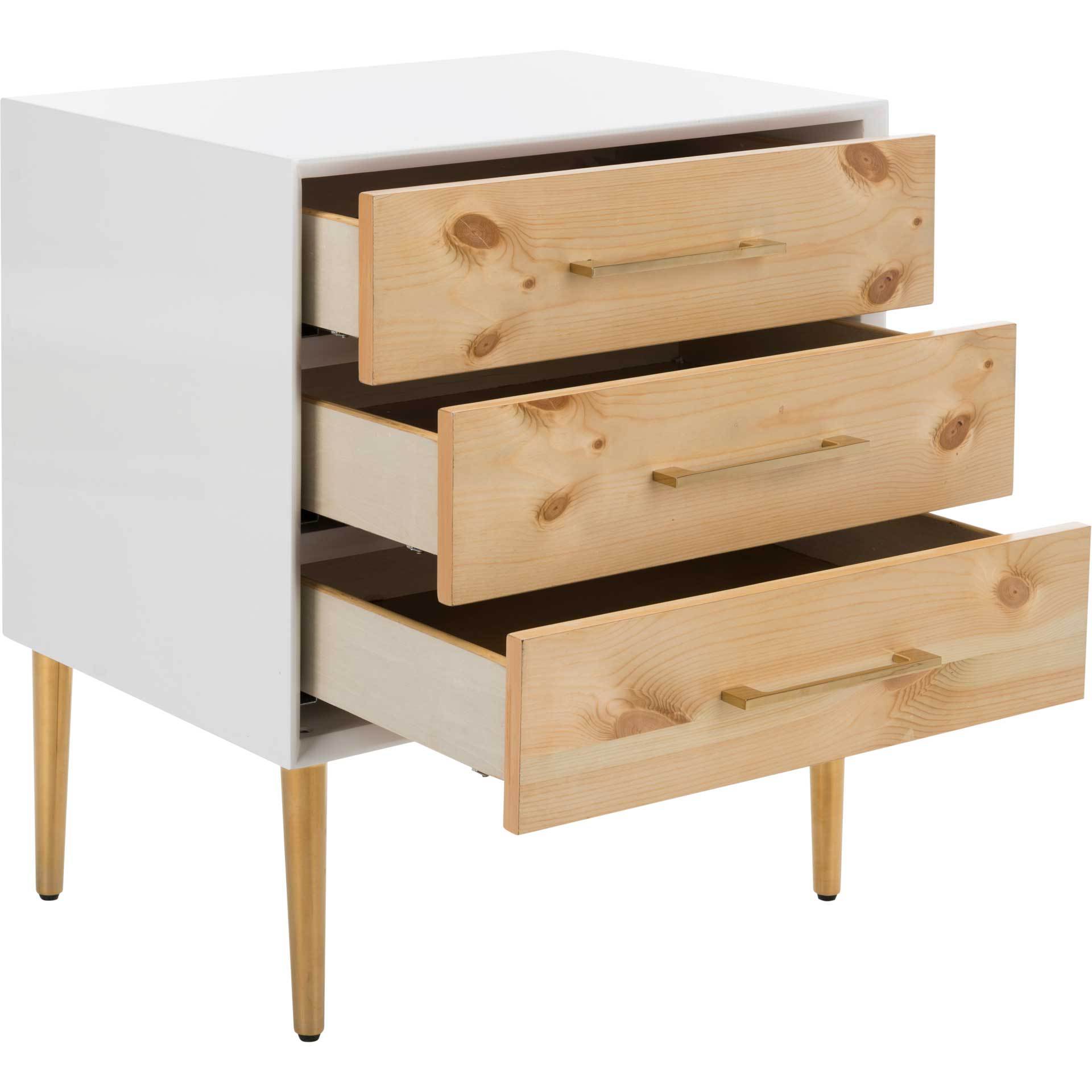 Vaughn 3-Drawer Side Table - Froy.com