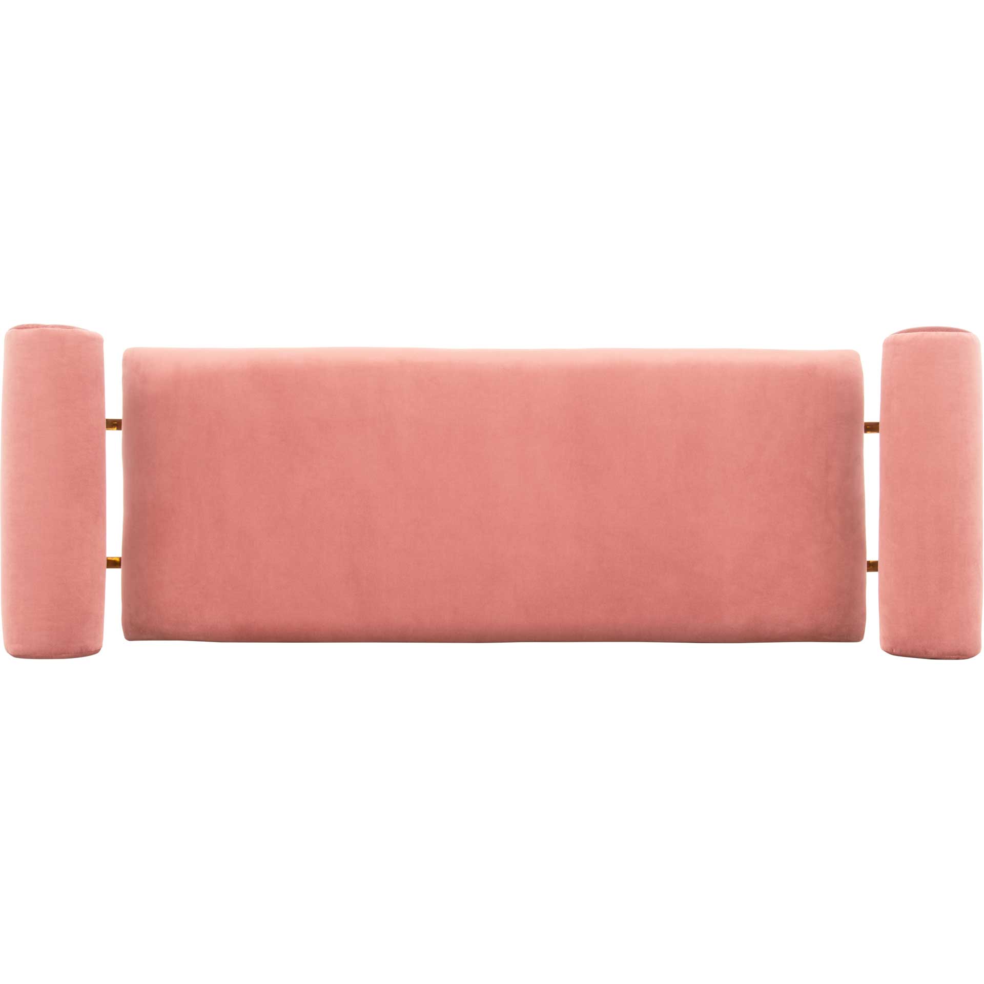Julius Modern Bench Dusty Rose/Gold - Froy.com
