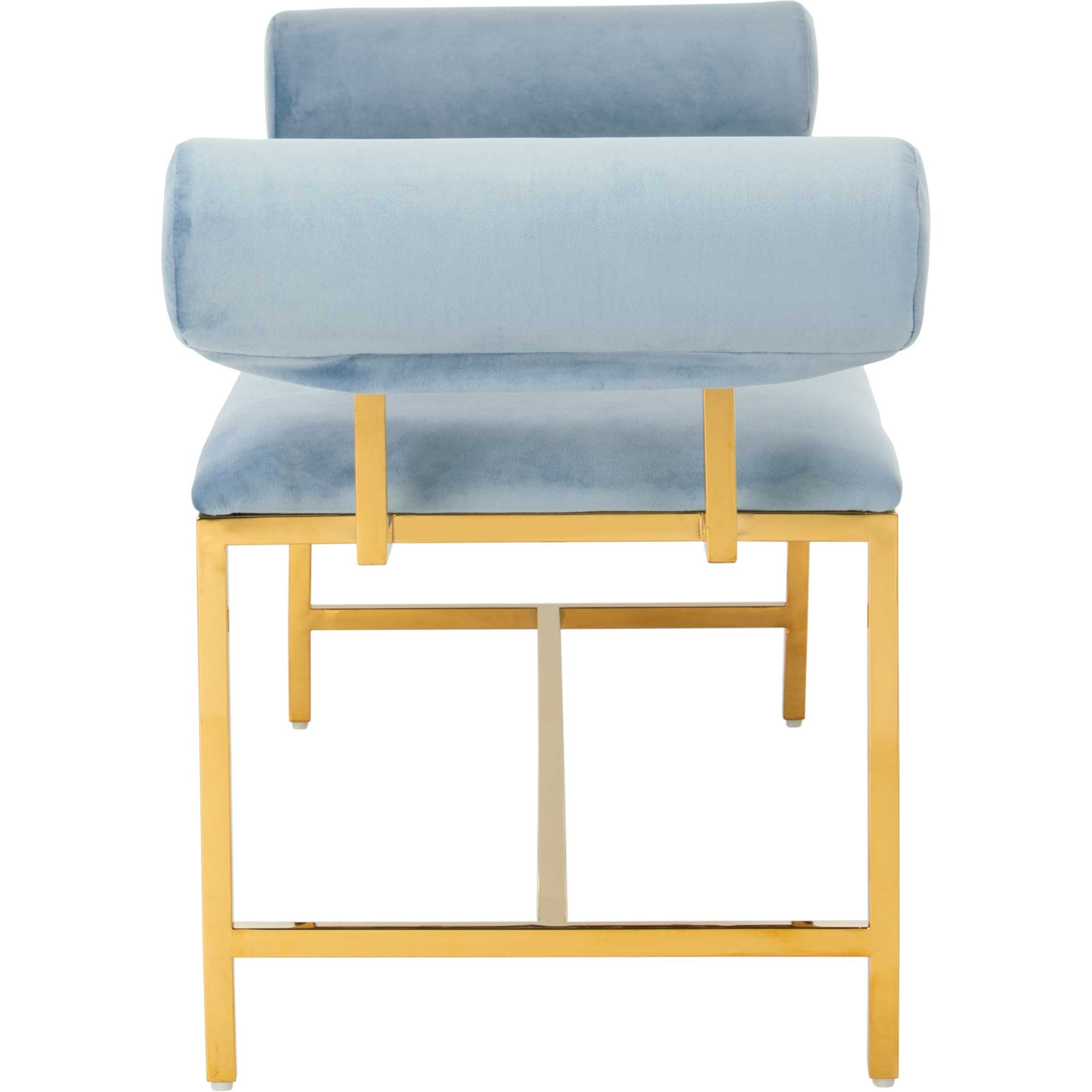 Julius Modern Bench Sky/Gold - Froy.com