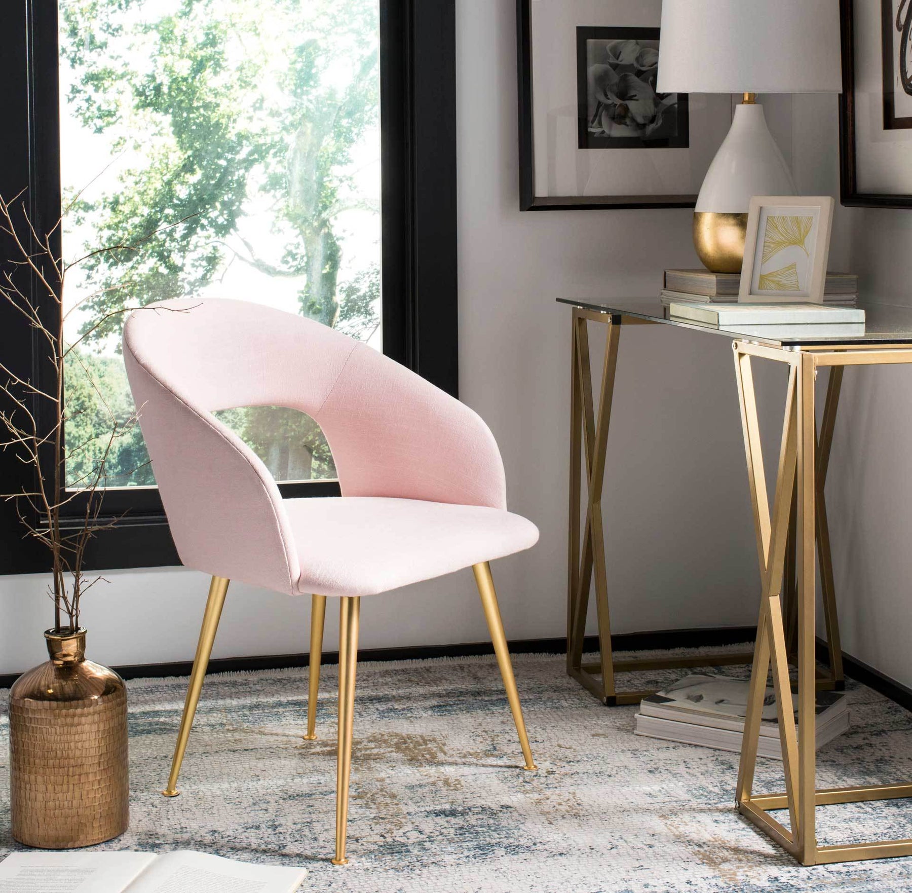 Lockwood Arm Chair Light Pink - Froy.com