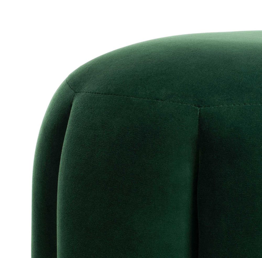 Maleah Channel Tufted Otttoman Emerald - Froy.com