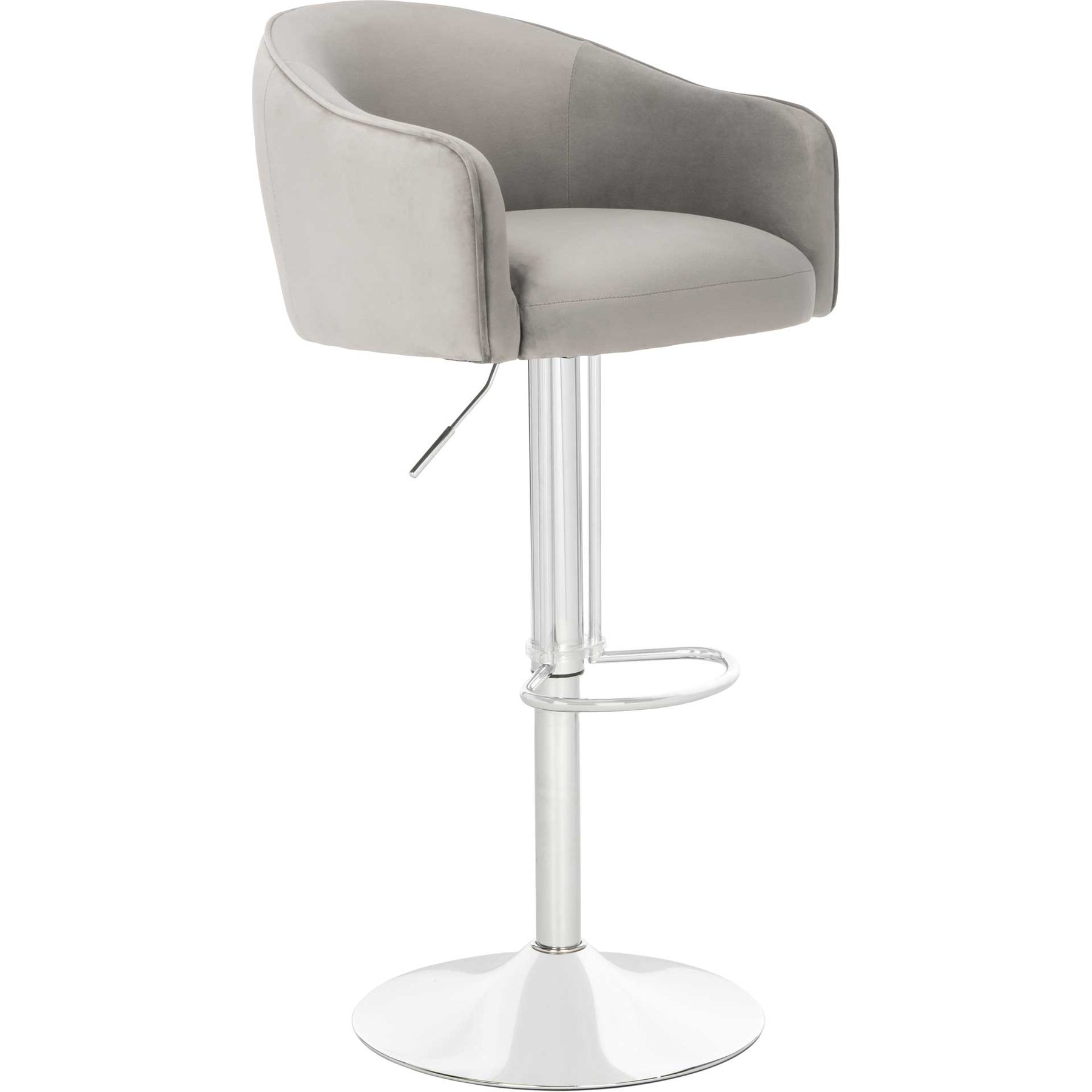 Elianna Adjustable Bar Stool Light Gray - Froy.com