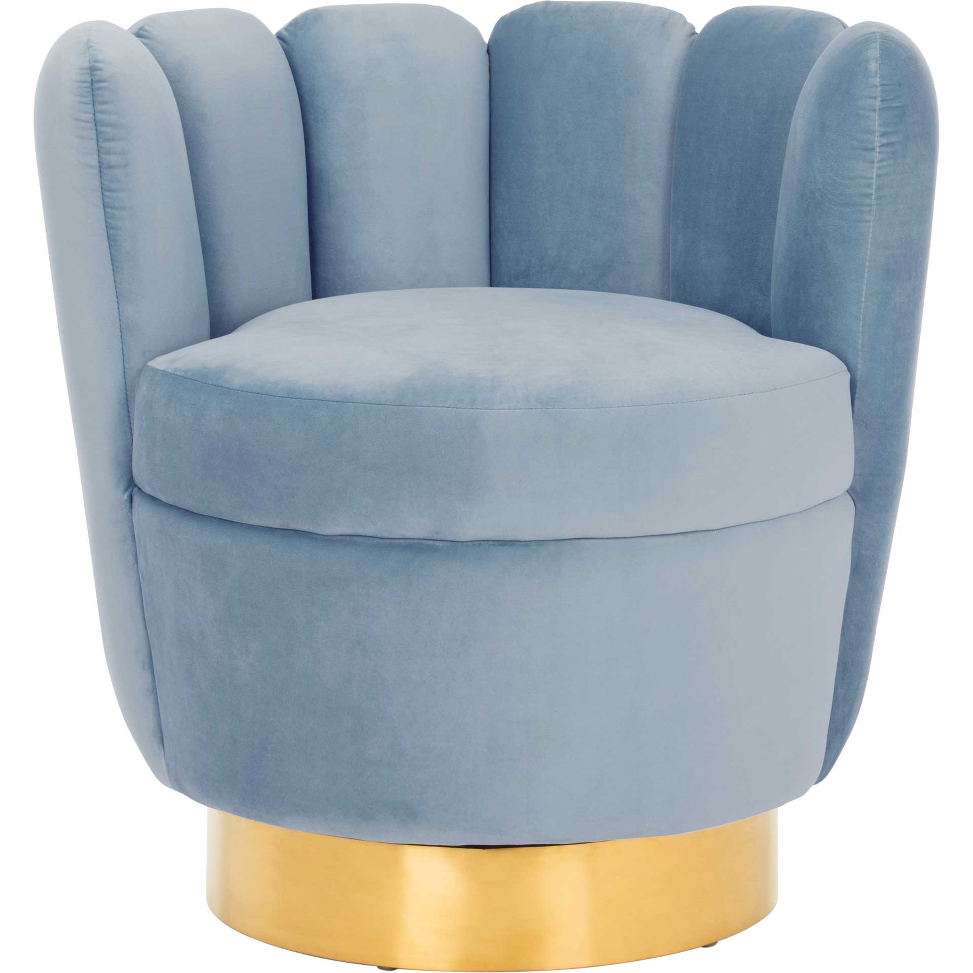 Arbor Channel Tufted Chair Light Blue - Froy.com