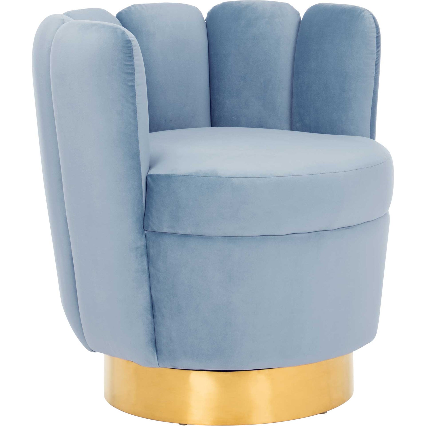 Arbor Channel Tufted Chair Light Blue - Froy.com
