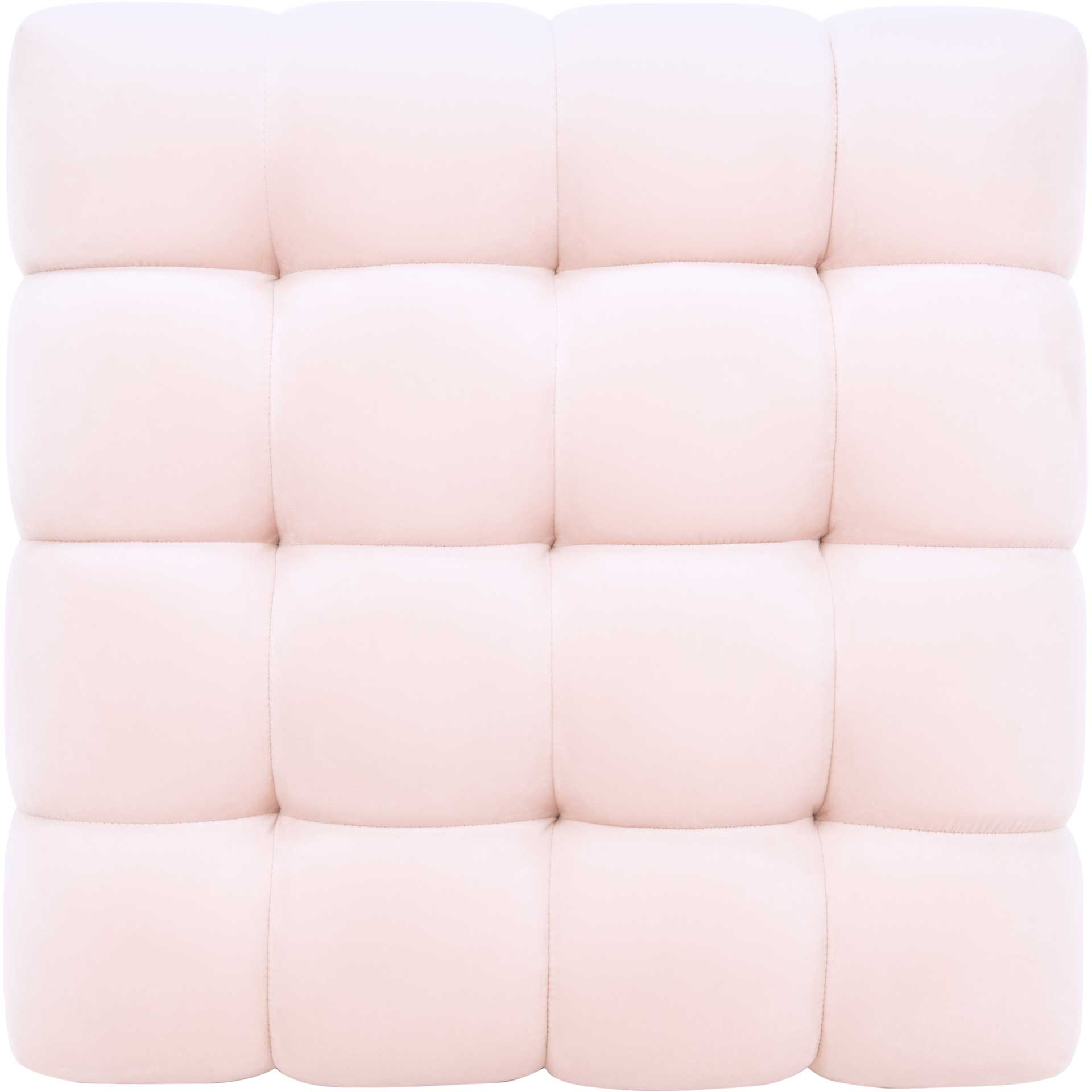 Himi Square Tufted Ottoman Light Pink - Froy.com