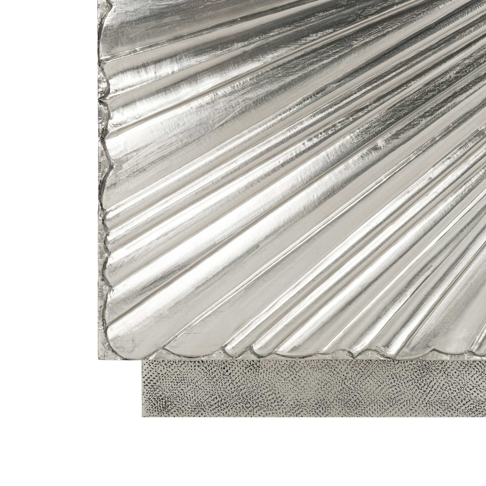 Sylvie Sunburst 2-Door Chest Silver - Froy.com