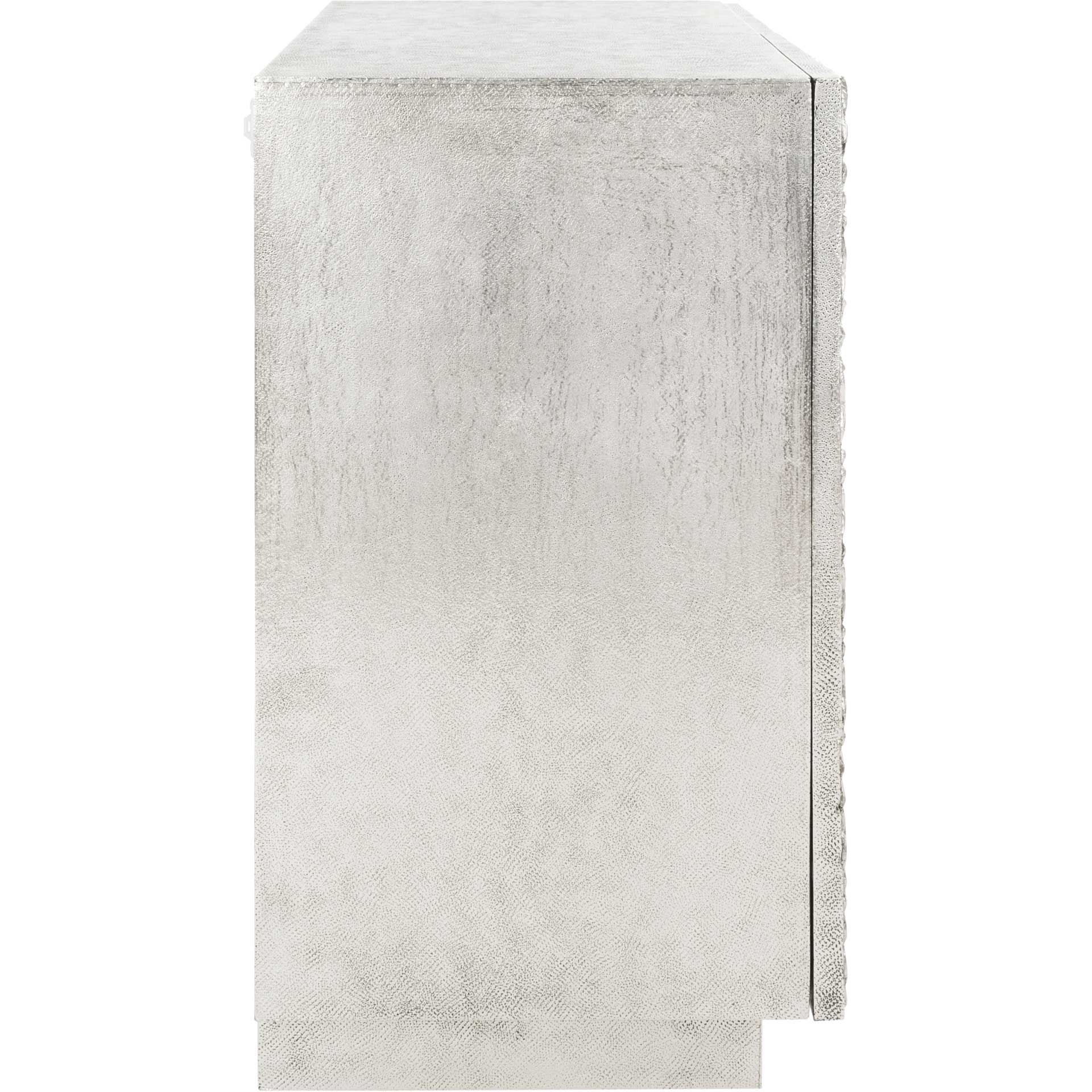 Sylvie Sunburst 2-Door Chest Silver - Froy.com