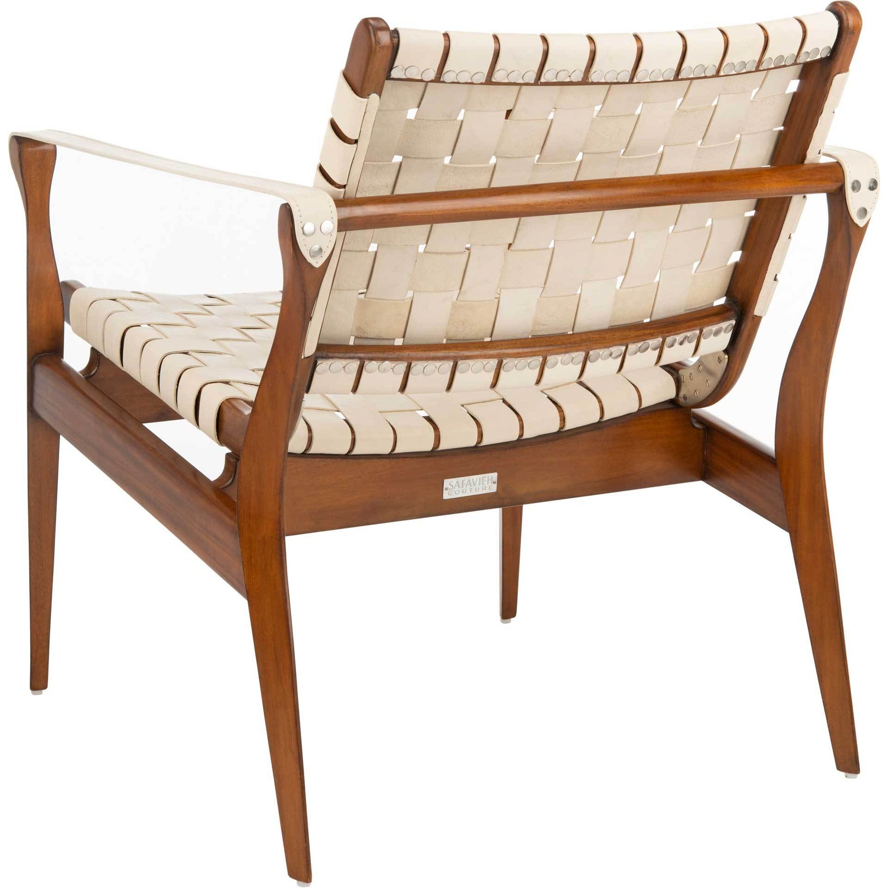 Diya Safari Chair White/Brown - Froy.com