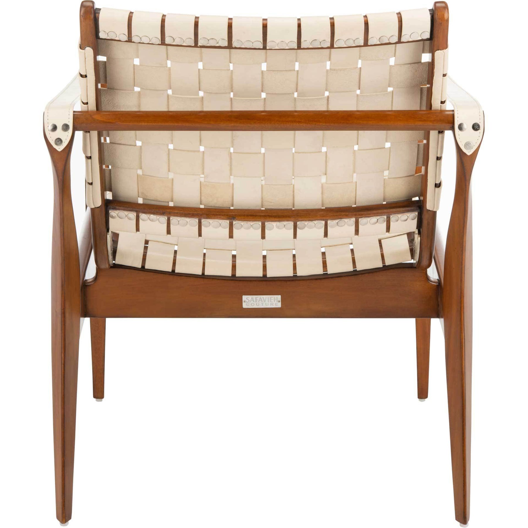 Diya Safari Chair White/Brown - Froy.com