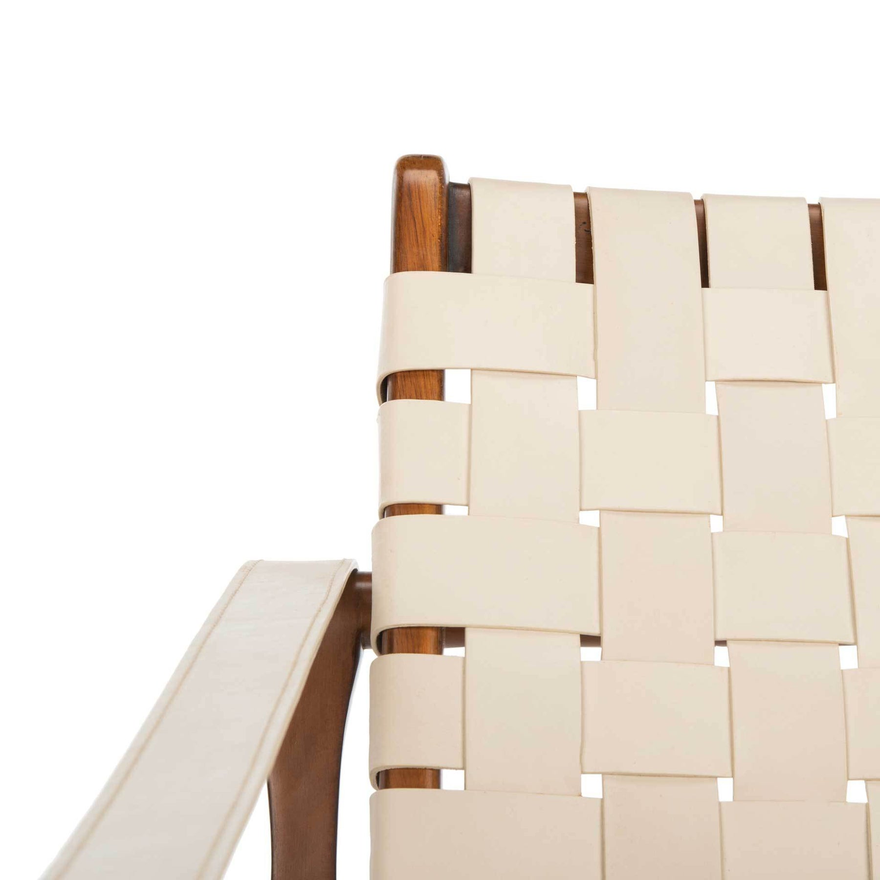 Diya Safari Chair White/Brown - Froy.com