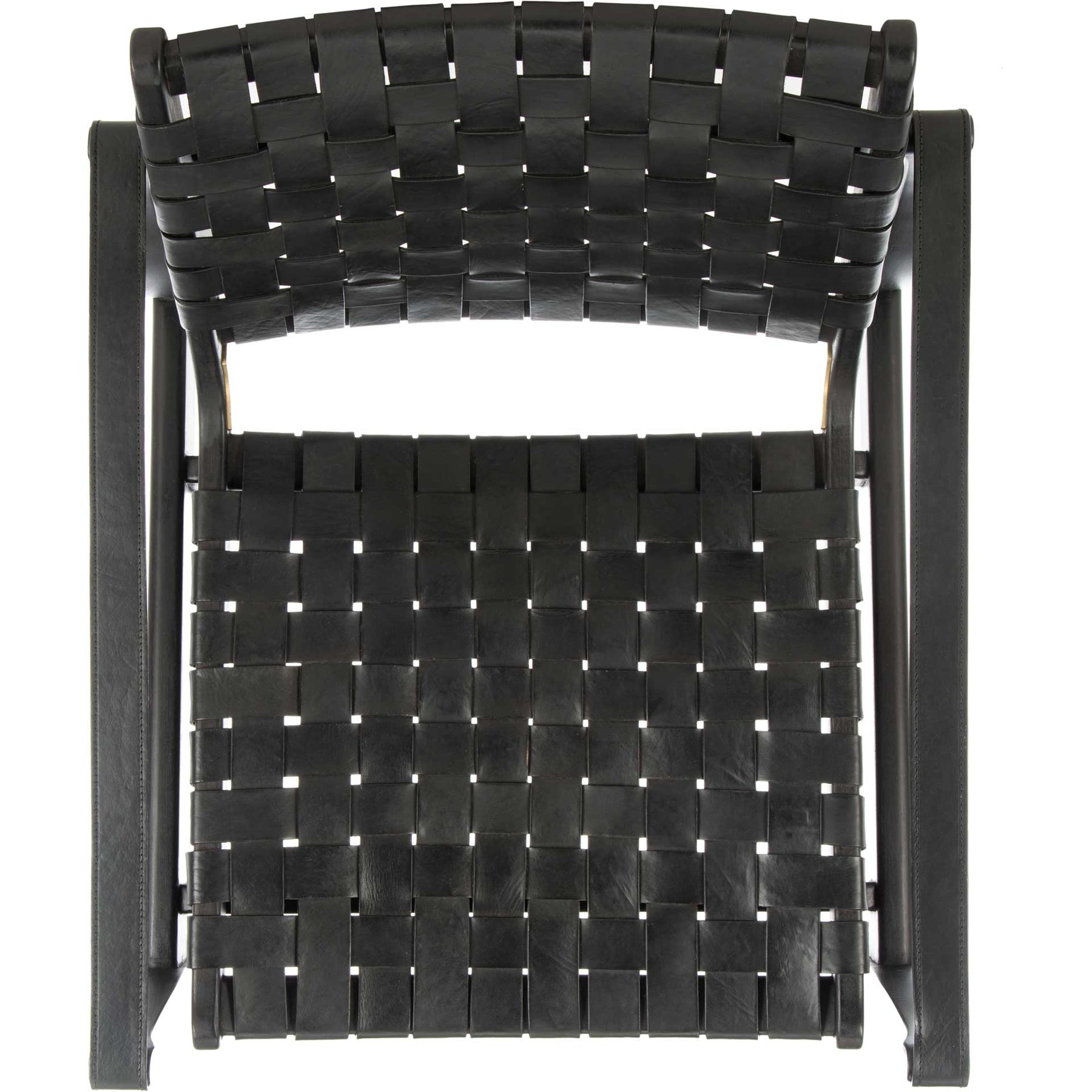 Diya Leather Safari Chair Black - Froy.com