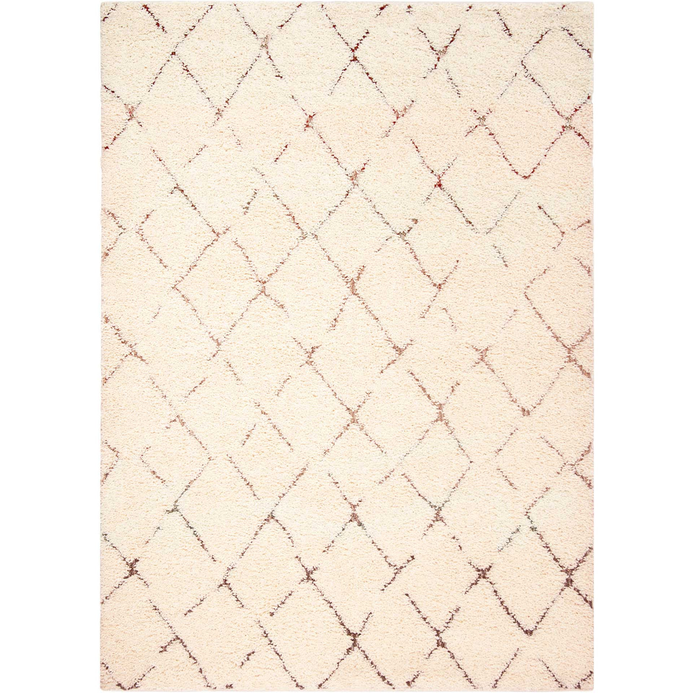 Santorini Shag Cream/Multi Area Rug - Froy.com