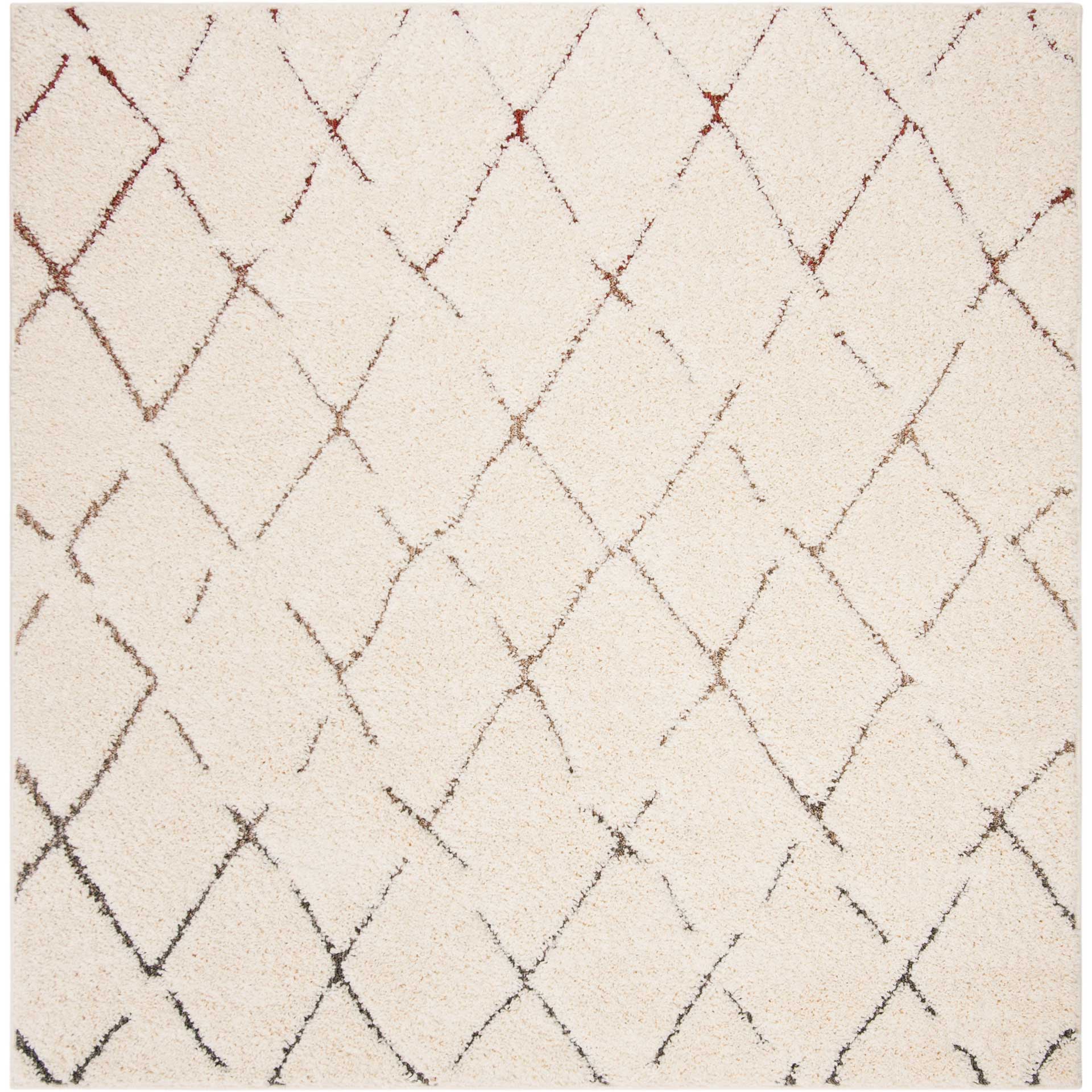 Santorini Shag Cream/Multi Area Rug - Froy.com