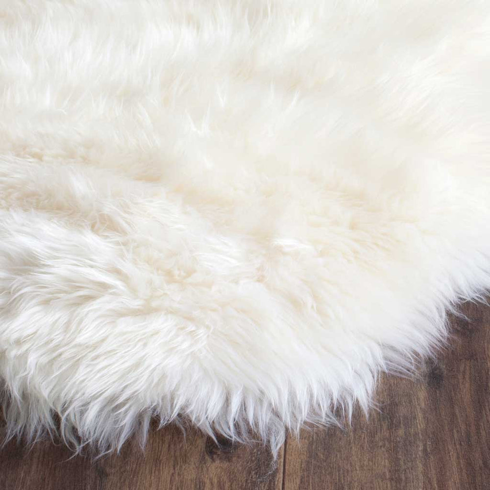 Sheepskin Pelt White Area Rug - Froy.com