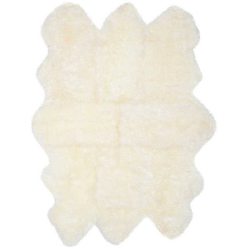 Sheepskin Pelt White Area Rug - Froy.com
