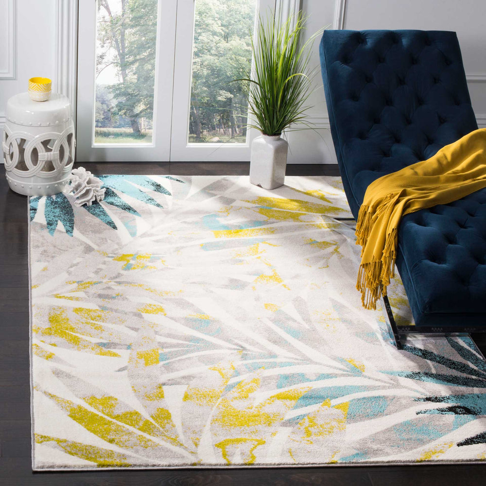 Skyler Gray/Green/Blue Area Rug - Froy.com