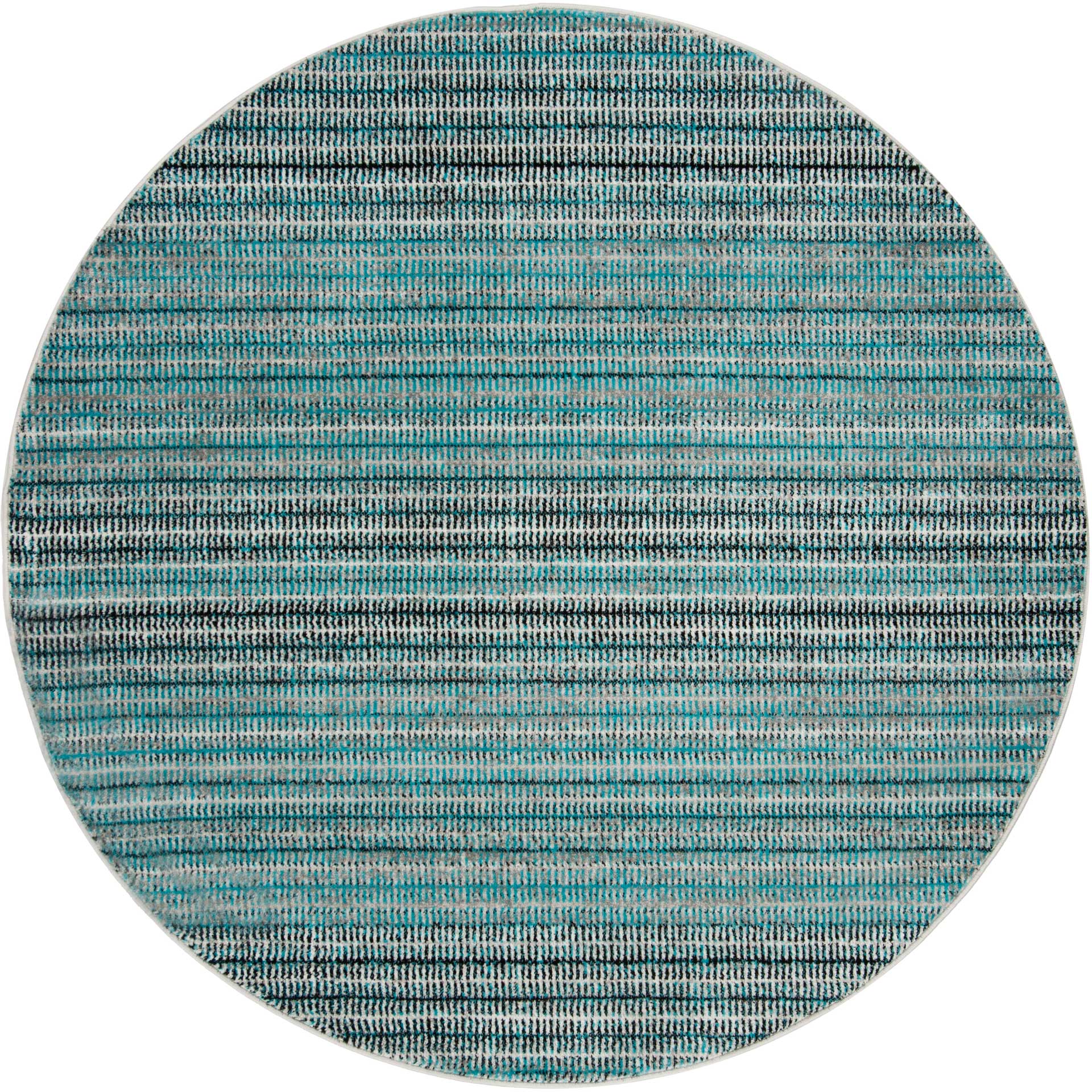 Skyler Blue/Gray Round Rug - Froy.com