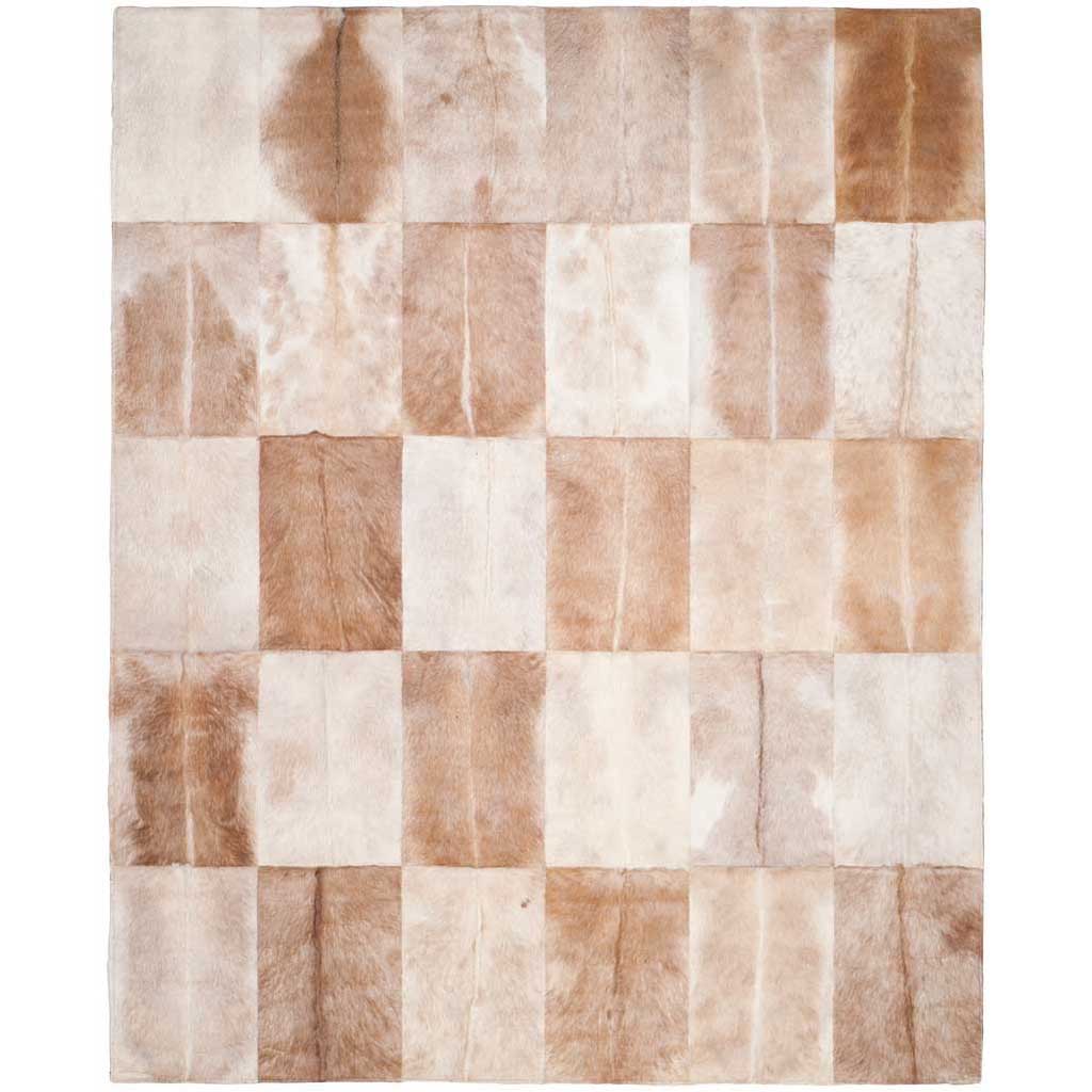 Studio Leather Beige/Brown Area Rug - Froy.com